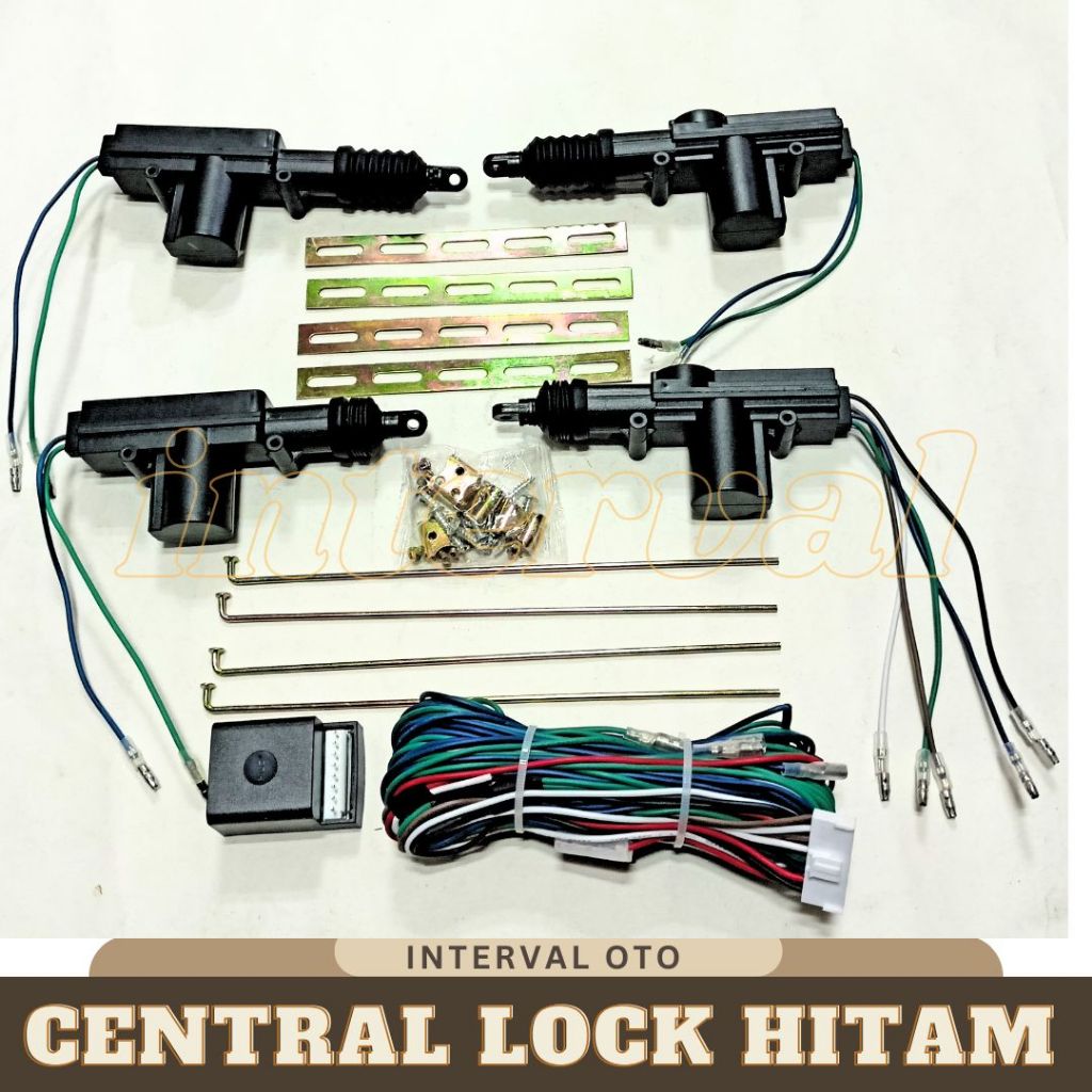 Universal 4-Door Car Central Lock Central Lock Complete Lock Black ...