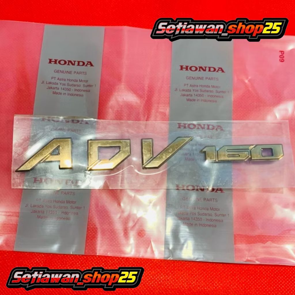 HONDA ADV 160 Gold Body LOGO Sticker Emblem | Shopee Philippines