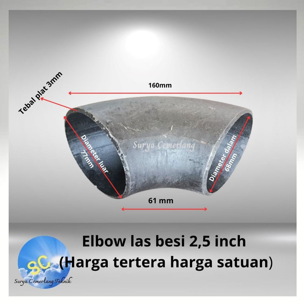 2.5 inch Iron Welding Elbow Welding Pipe Elbo Lbow Keni Knee Welding ...