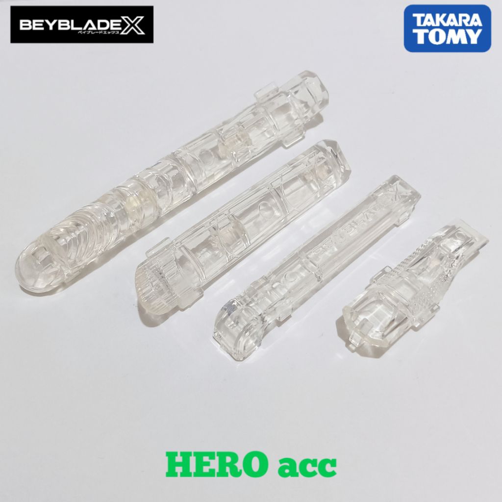 Beyblade X Rubber Grip Accessories For Grip Launcher (Clear ver ...