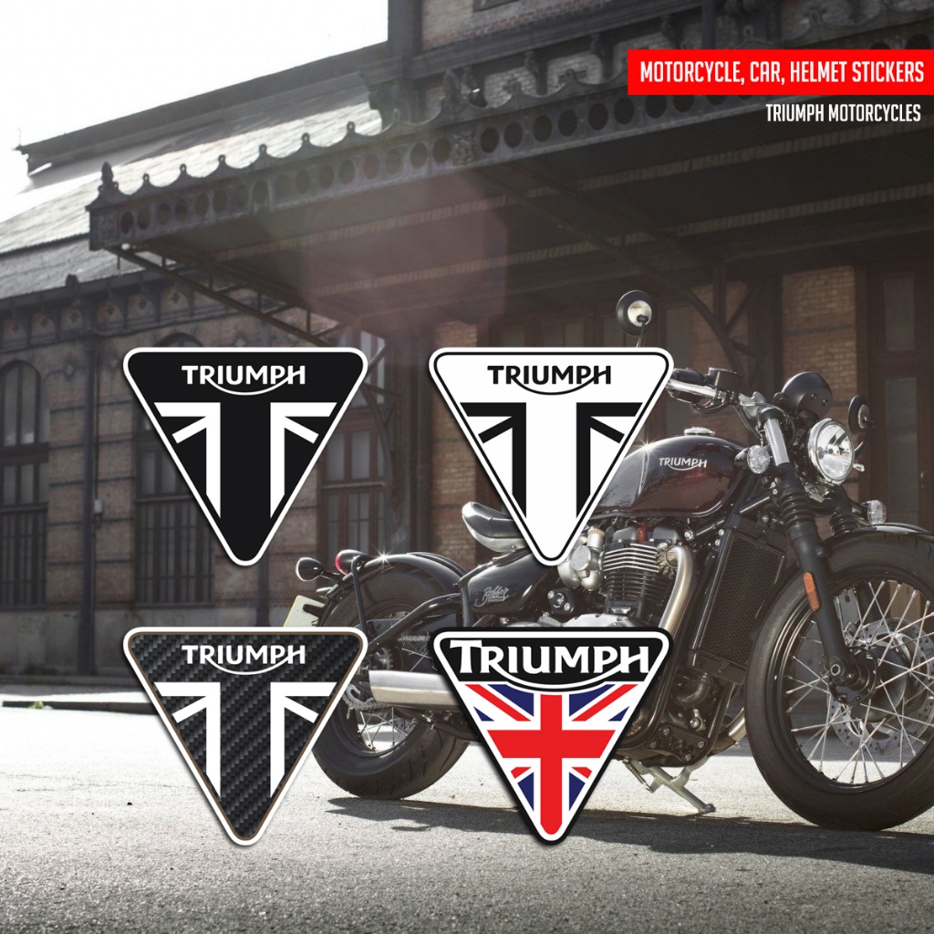 Triumph Car Helmet Motorcycle Sticker | Shopee Philippines