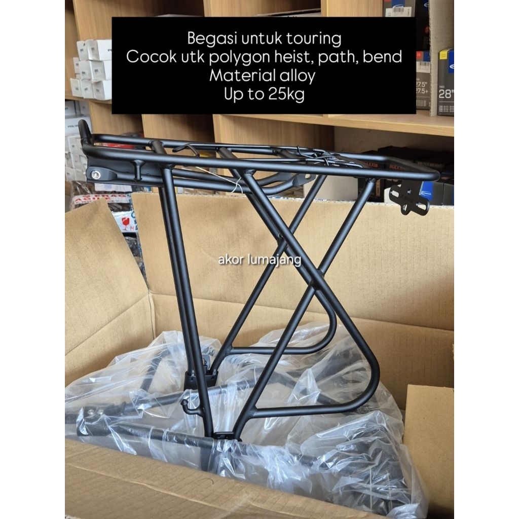 Alloy rear passenger carrier luggage rack carrier luggage rack commuter ...