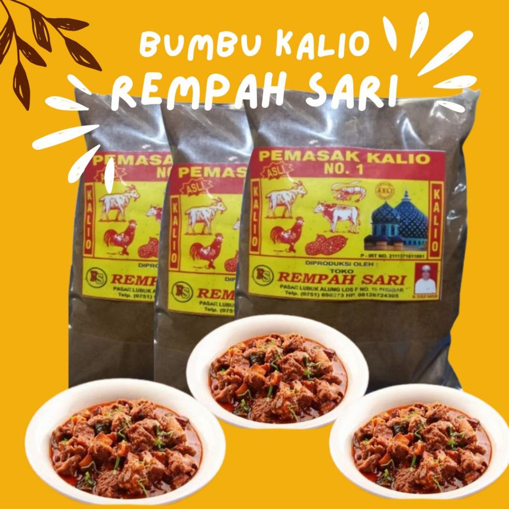 Kalio Gulai Seasoning Meat Original Sari Lubuk Alung Paraman 1kg ...