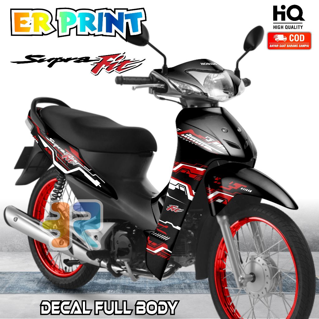 Supra Fit Decal Full Body Stickers Hitech Motif Design Variations ...