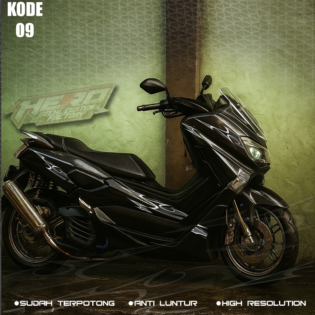 09 OLD NMAX MOTORCYCLE STRIPING - NMAX OLD STICKERS PREMIUM VARIATIONS ...