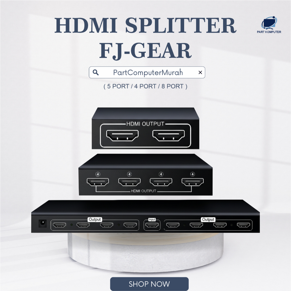 FJGEAR HDMI Splitter 2/4/8 Port Mini HDMI Signal Divider Support 4K 2K ...