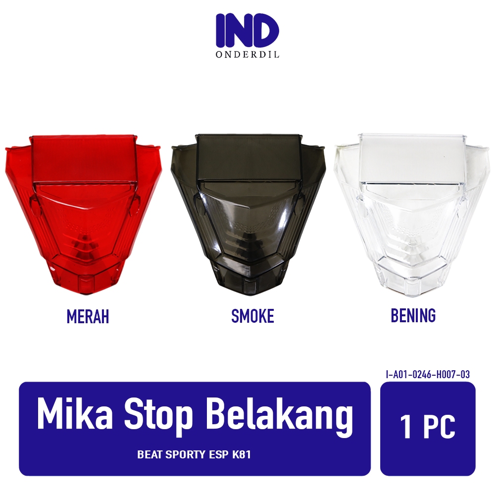 MERAH Rear Stop Mica BEAT Sporty eSP K81 Brake Reflector Lens Lamp ...