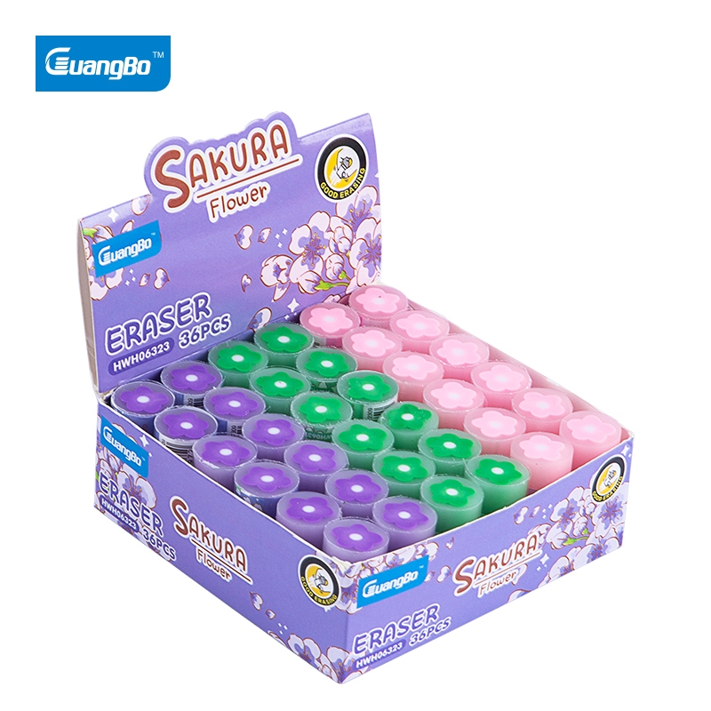 GuangBo Eraser Sakura Flower Super Clean Eraser Single - HWH06323 ...
