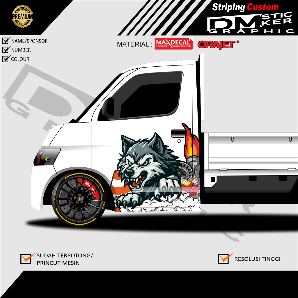 ALL PICK UP DOOR SIDE VARIATION DECAL STICKERS PICK UP CAR DOOR ...