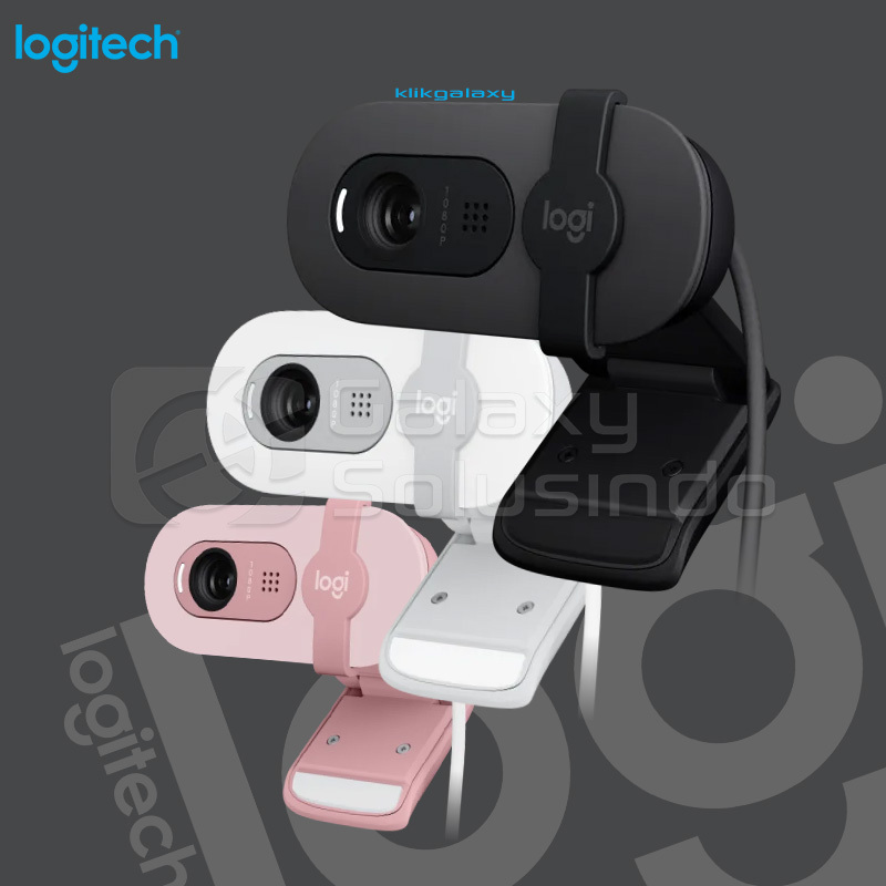 LOGITECH BRIO 100 Full HD Shutter Privacy & Built-in Microphone - Rose ...
