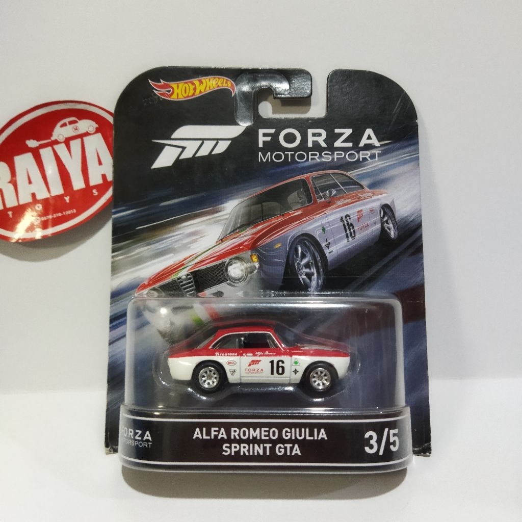 HW Hot Wheels Retro Premium FORZA MOTORSPORT ALFA ROMEO GIULIA SPRINT ...