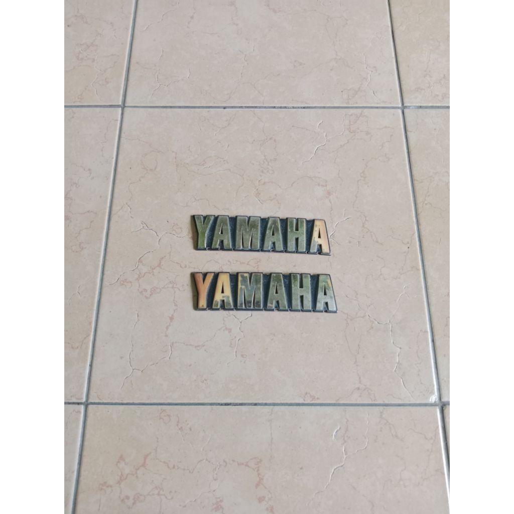 Original used Yamaha RX King tank emblem | Shopee Philippines