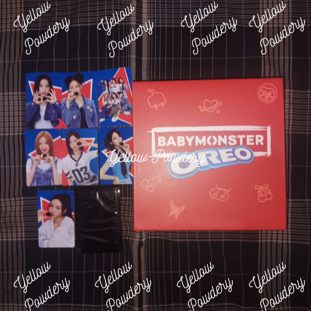 READY PHOTOCARD BABYMONSTER X OREO OFFICIAL AYEYON ASA RUKA PHARITA ...