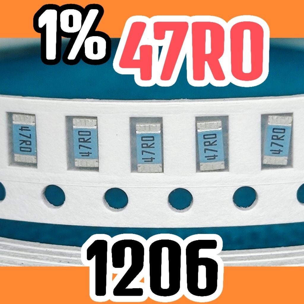 10pcs Chip resistor smd 47R0 470 1% size 1206 3216 47ohm 47 ohm 47R ...