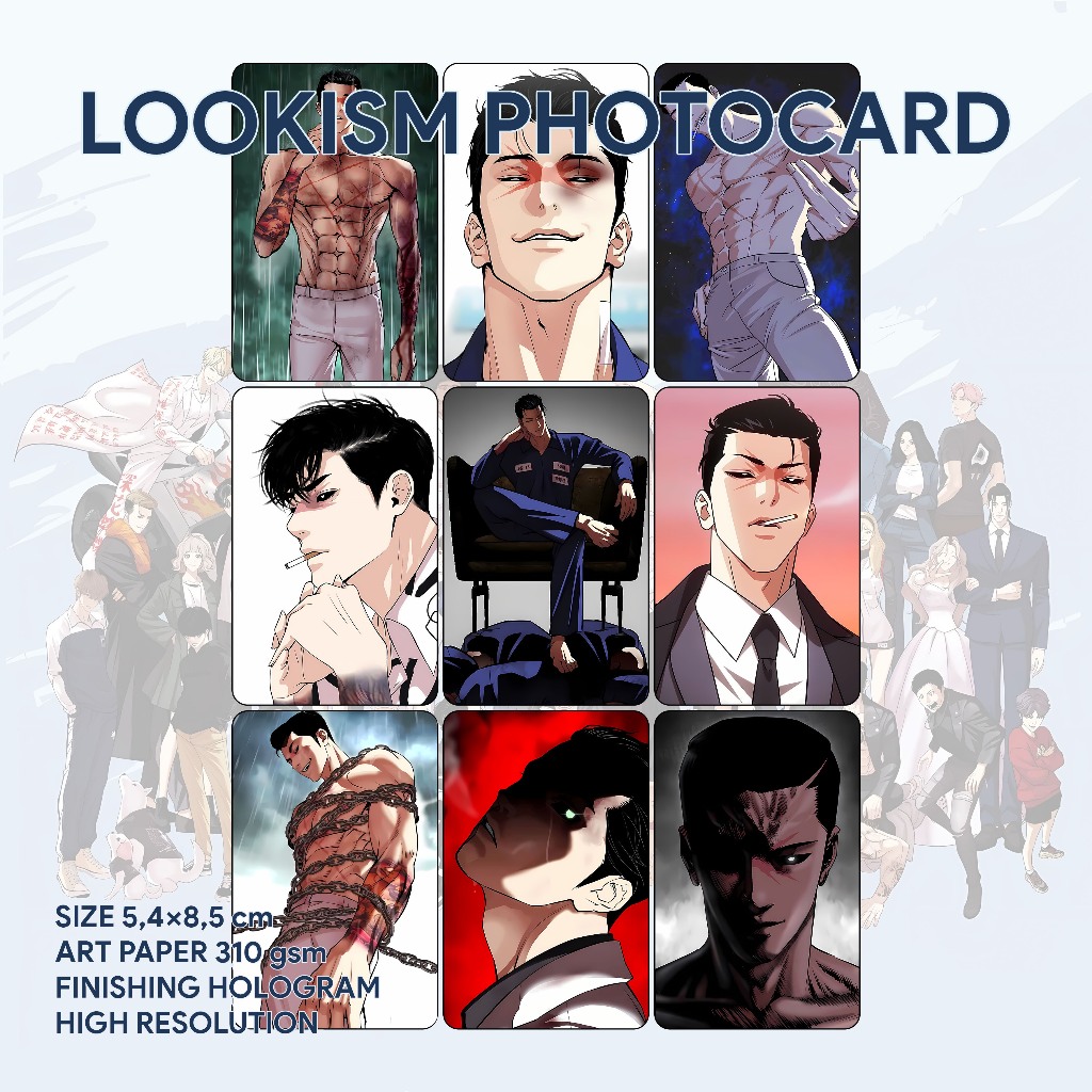 Manhwa Lookism Photocard (unofficial) 9pcs/pack Manhwa Lookism ...