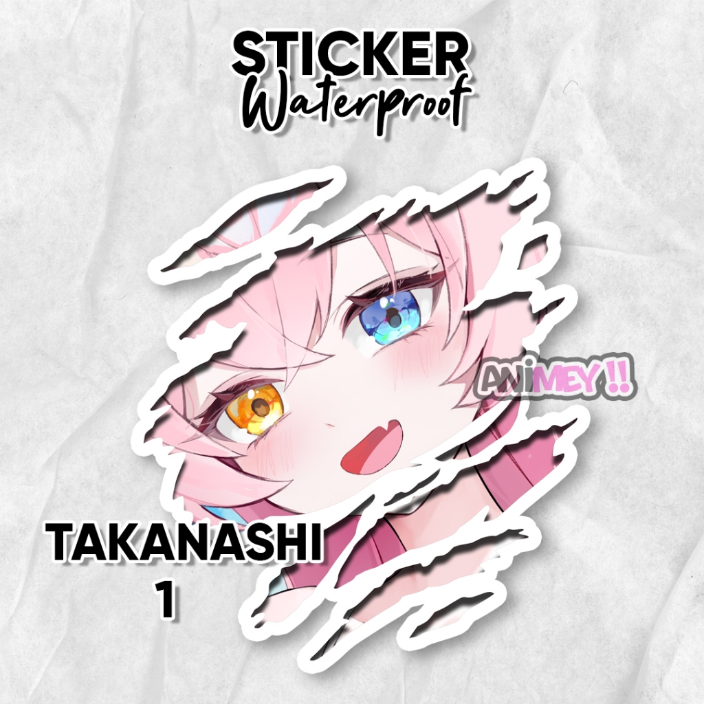 Takanashi Hoshino Game Blue Archive Scratch Sticker Waterproof Anime ...