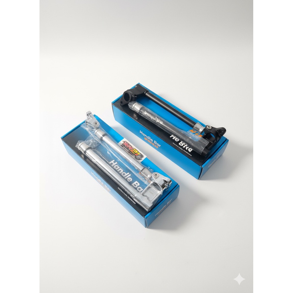 STEERING BAR SPORTJRS CHROME AND BLACKDAY PNP HIGHER AND SHOE SET NINJA ...