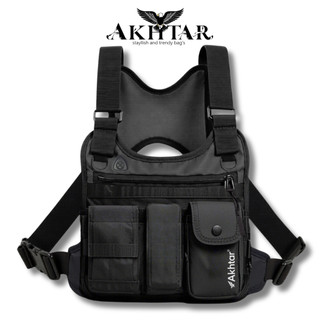Akhtar tactical army chest bag kekin dstro casual trendy cool guys ...
