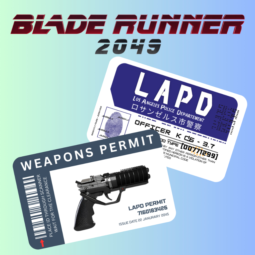 BLADE RUNNER 2049 Officer ID card PVC | Shopee Philippines