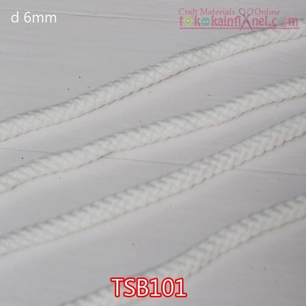 Tsb101 Wick Rope / White Braided Needle Size 6mm Per Meter | Shopee ...