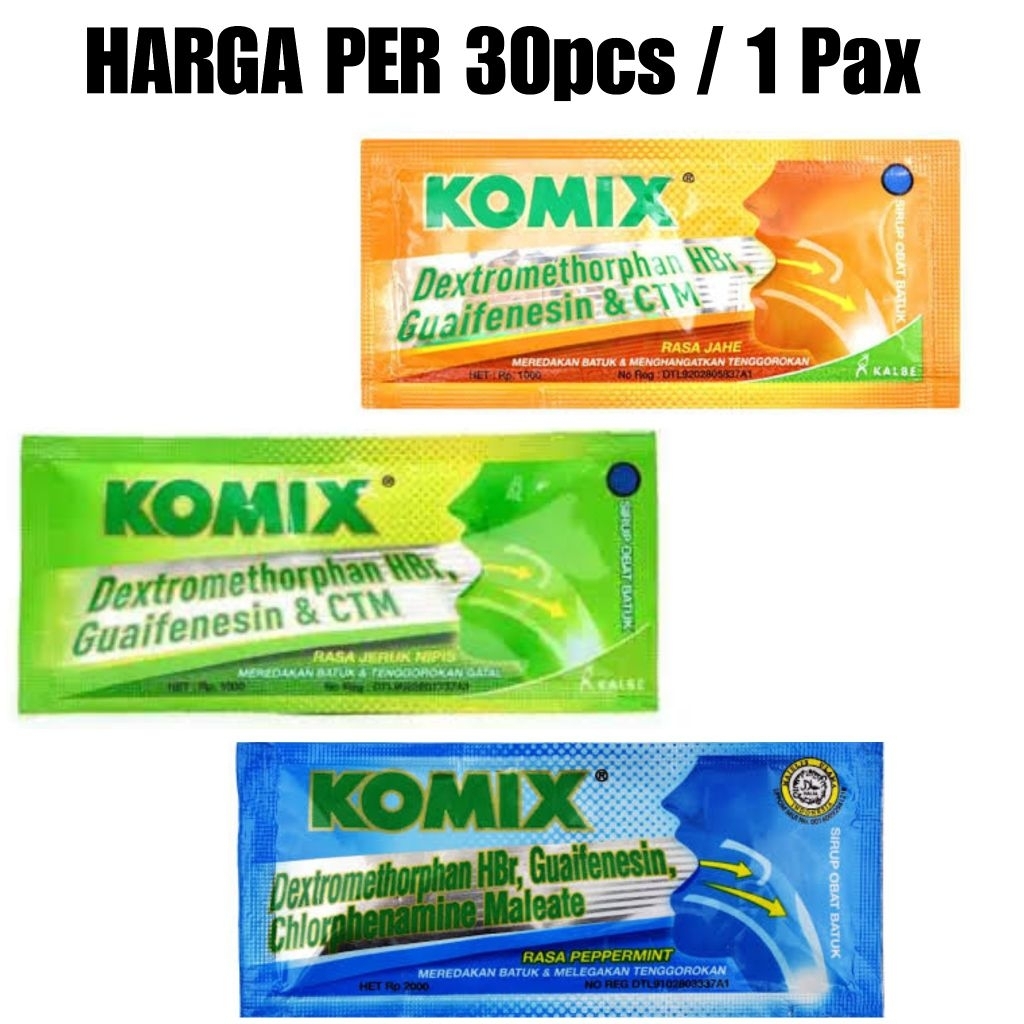 Komix Cough Medicine with Phlegm Sachet 7 ML x 30 pcs | Shopee Philippines