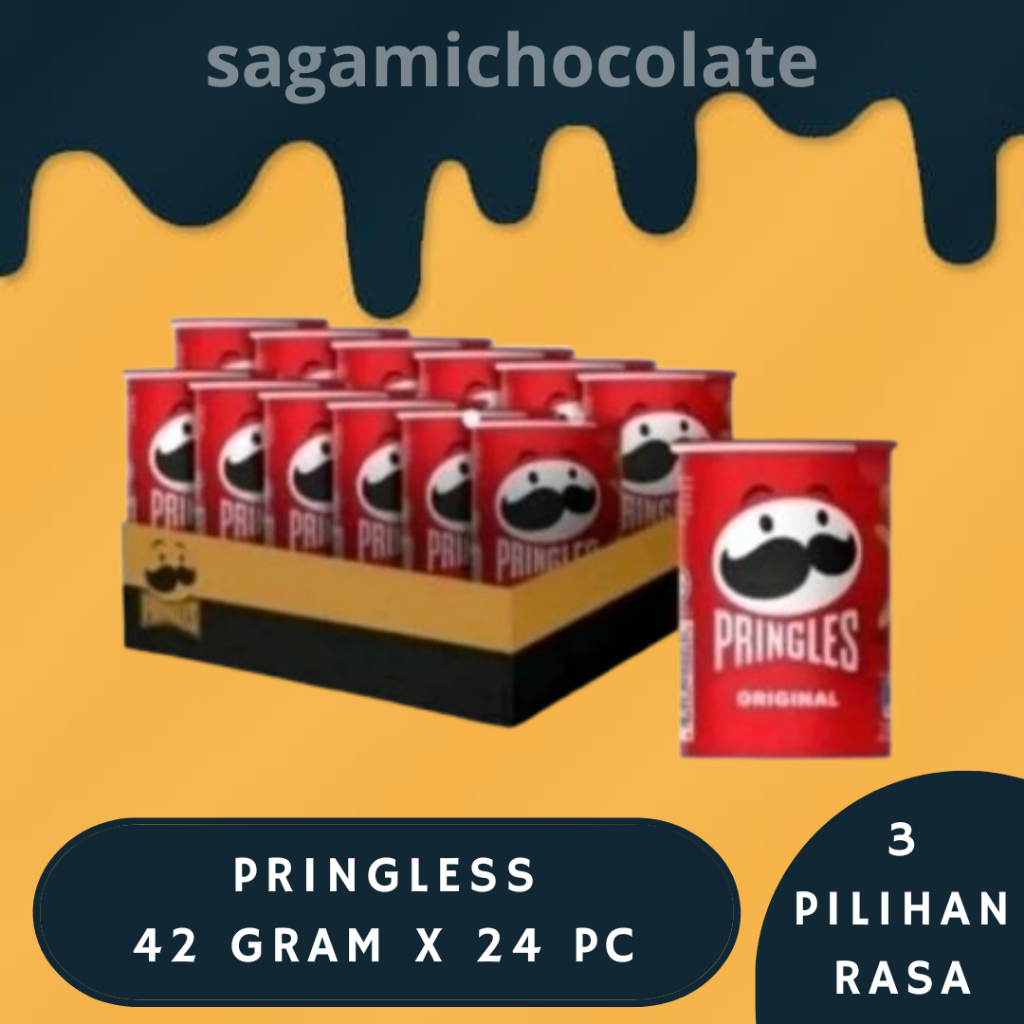 PRINGLES 42 GR / PRINGLES ORIGINAL - SOUR & CREAM 1 CARTON POTATO CHIPS ...