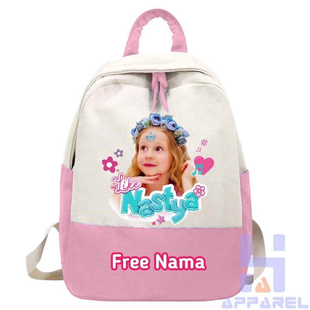 CHILDREN'S CHARACTER BACKPACK LIKE NASTYA FREE NAME | Shopee Philippines