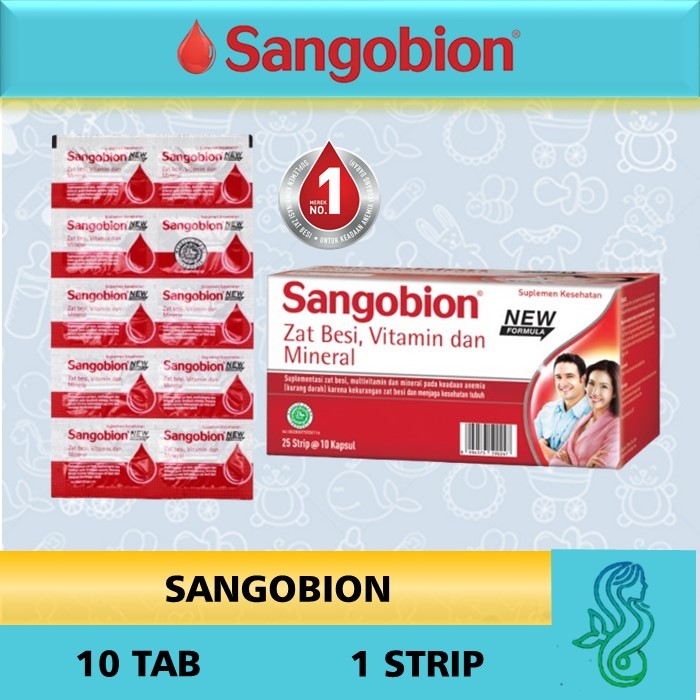 Sangobion Capsule Supplement for Anemia Strips, 10 Tablets | Shopee ...