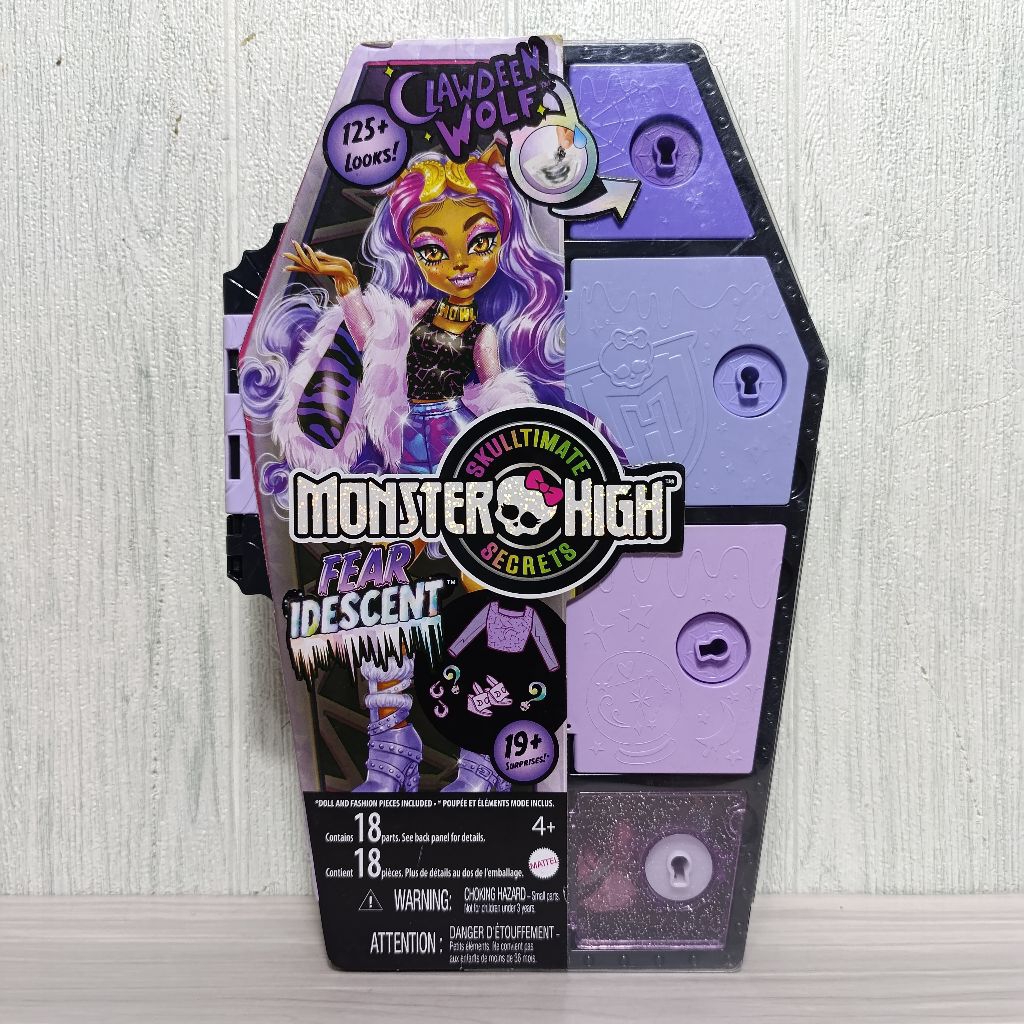 Monster Doll High Claws Wolf Skulltimate Secrets Fear Idescent | Shopee ...