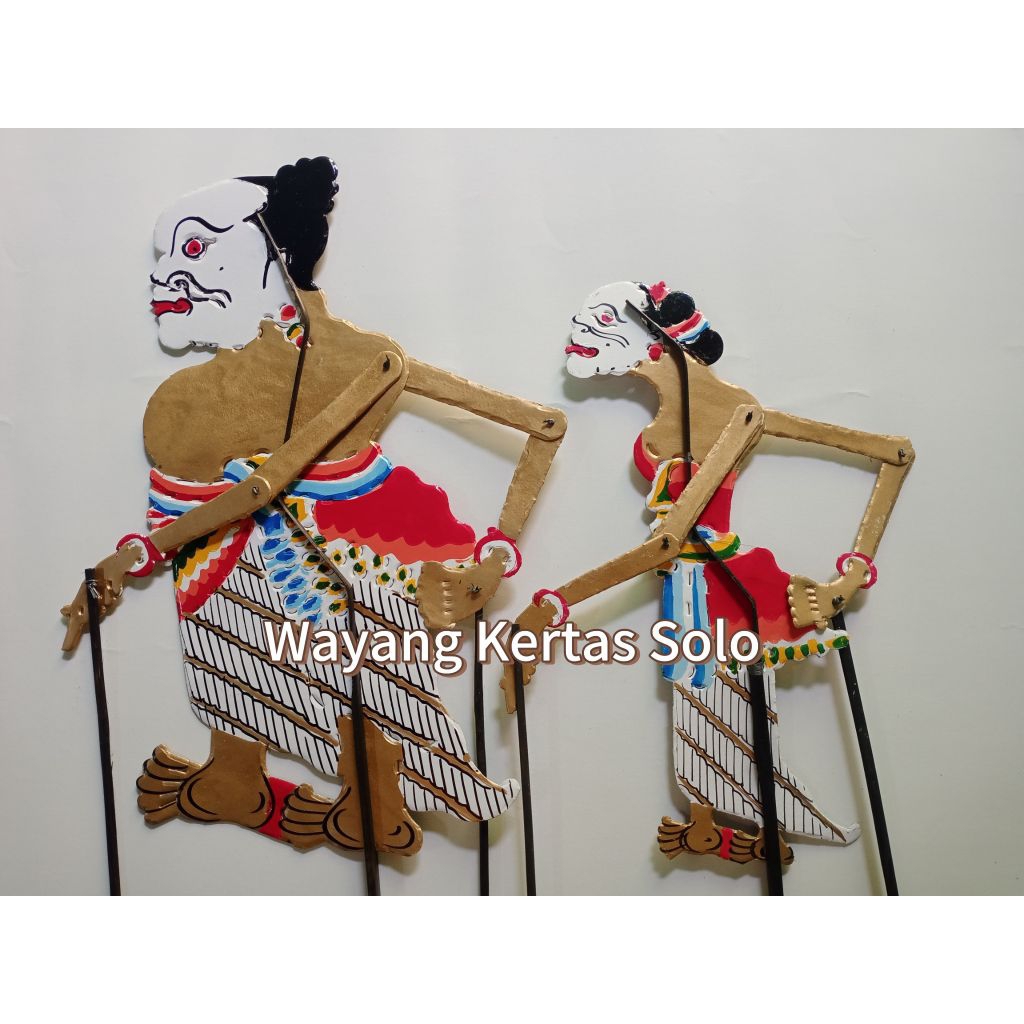 Paper Shadow Puppet Toy Puppet Pair of Cangik & Limbuk | Shopee Philippines