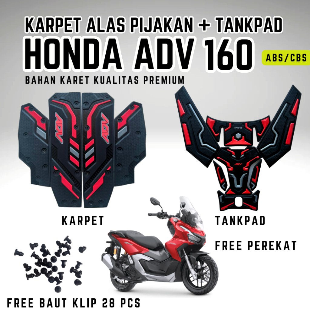 HONDA ADV 160 ABS/CBS MOTORCYCLE ACCESSORIES PACKAGE 2022-2024 PREMIUM ...
