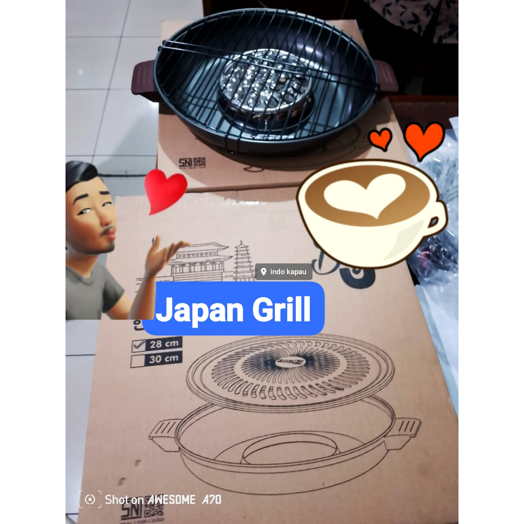 Japan Grill Set SNI GRILL 30 cm, SATIN GRILL, BARBEQUE, SUKI, STEAK ...