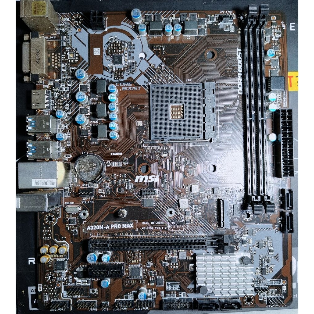 MSI A320M-A Pro Max Motherboard | Shopee Philippines