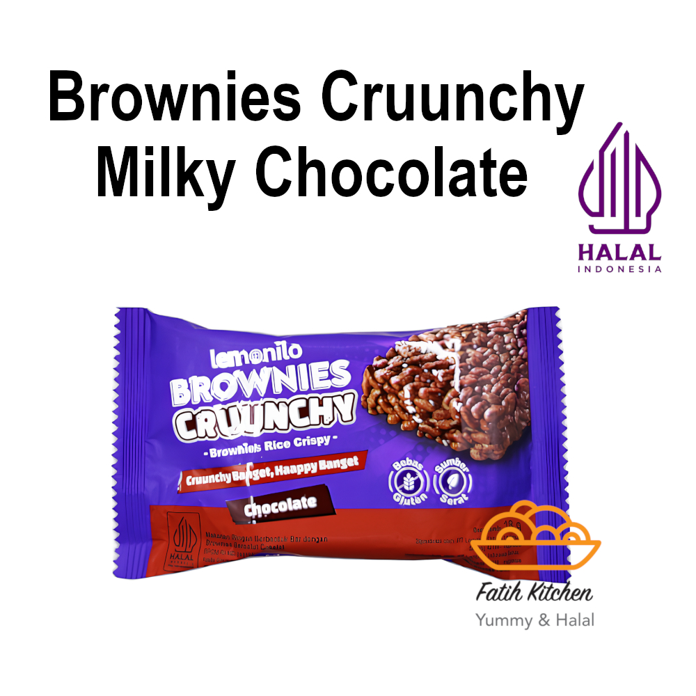 LEMONILO Brownies Cruunchy Milky Chocolate Healthy Snack Gluten Free ...