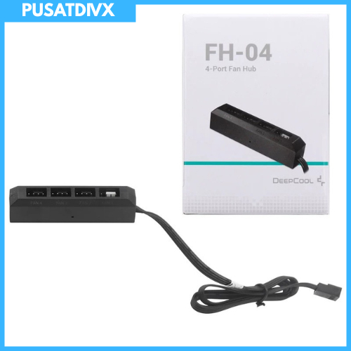 DEEPCOOL FH 04 FAN HUB SPLITTER 4PIN PWM 4 PORT FAN CASE PC | Shopee ...