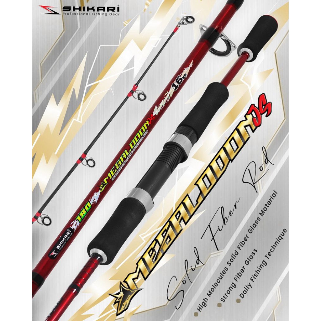SHIKARI MEGALODON JS 165 & 180 Fiber Fishing Rod | Shopee Philippines