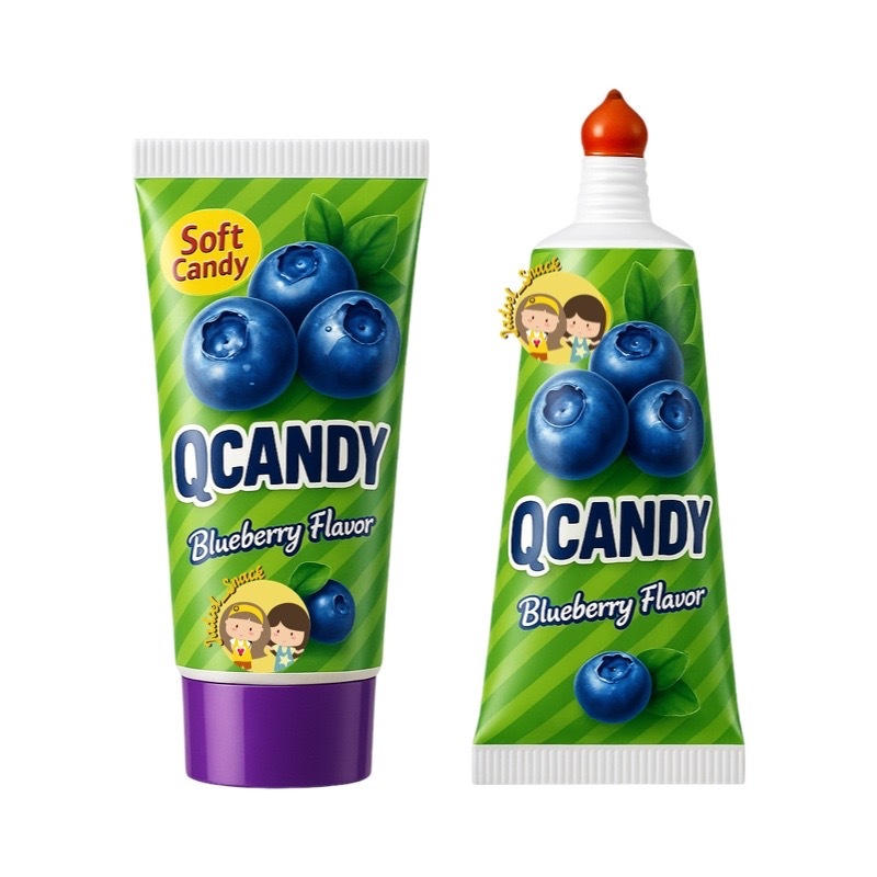 QCandy Blueberry Toothpaste Candy 20 Gr | Unique Toothpaste Shape ...