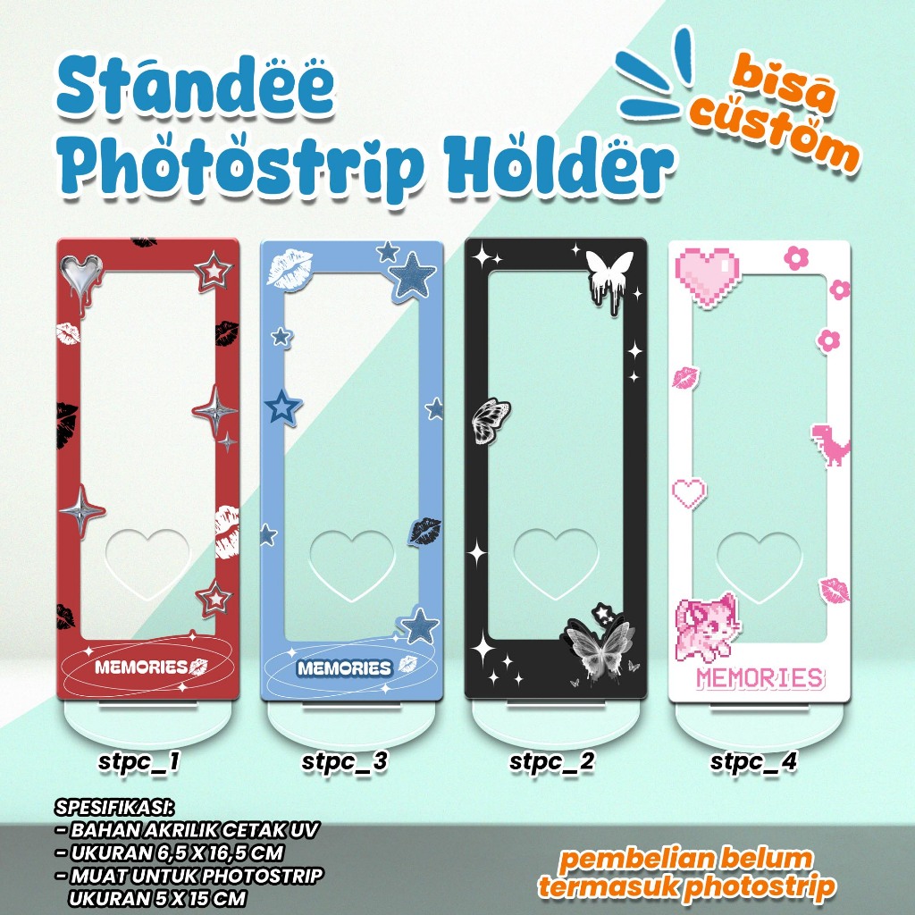 PHOTOSTRIP STANDEE PHOTOBOX HOLDER/ CUSTOM ACRYLIC STANDEE/ - PC Holder ...