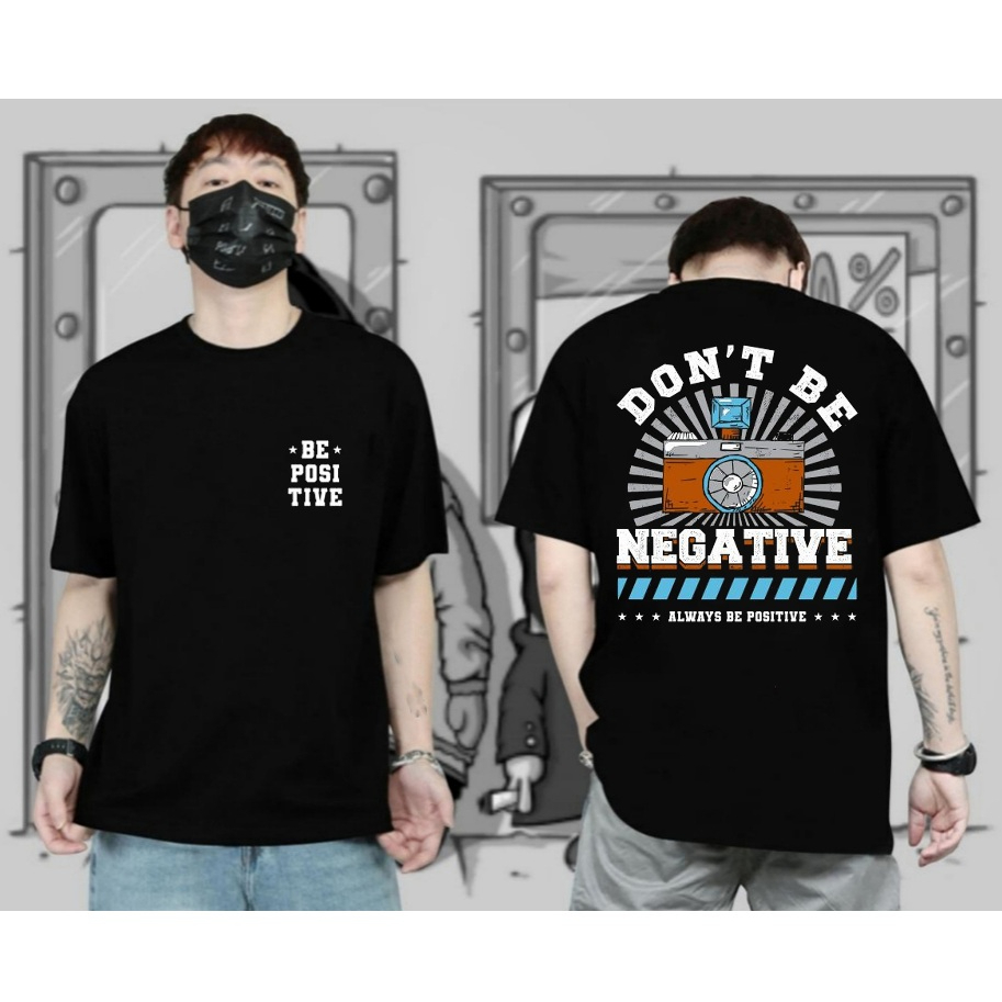 Men's Distro T-shirts, Don't Motif T-shirts Premium Black NegativeBe ...
