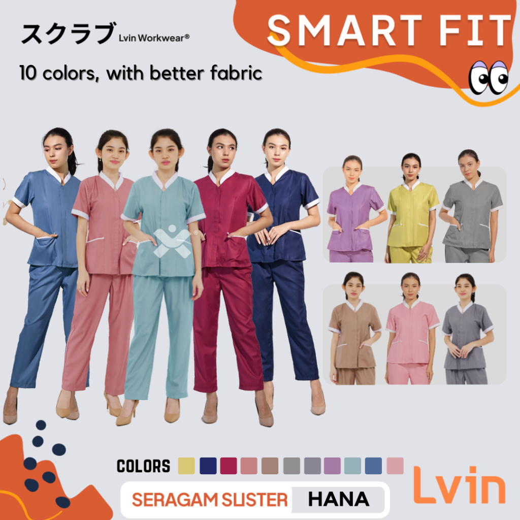 Lvin Hana Series Nurse uniform nanny uniform/ clinic uniform oka guard ...