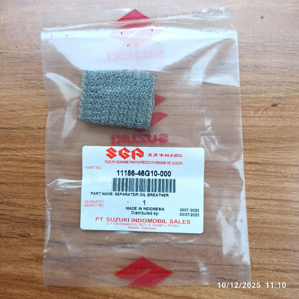 SUZUKI Genuine Parts, 11186-46G10-000 Breather Separator Filter ...