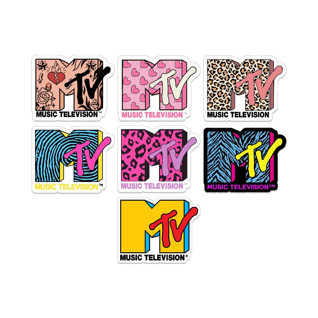 MTV Logo - Single Sticker Vol 1 | Vinyl Sticker | Helmet Stickers ...