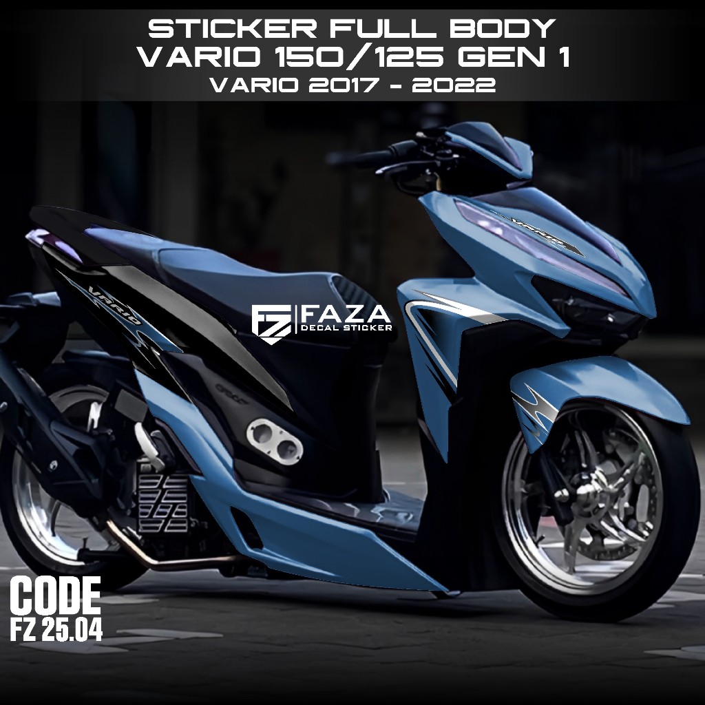 FAZA DECAL Latest Decal Sticker Vario 150 New Full Body FZ 25 04 ...