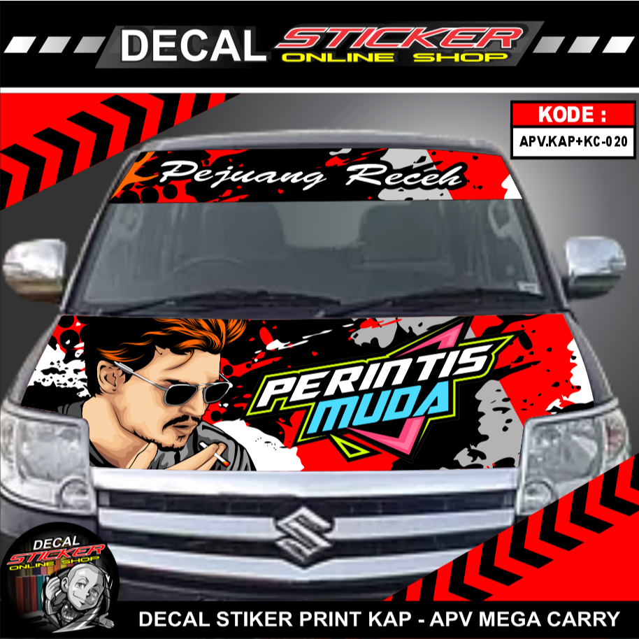 APV PICK UP/APV BLINDVAN HOOD+GLASS STICKERS (FREE SMALL RANDOM ...