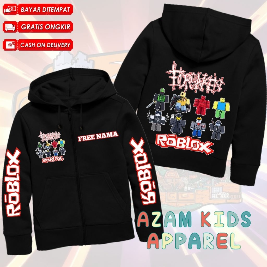 Roblox Forsaken Game Kids Hoodie Jacket All Characters Free Name / Kids ...
