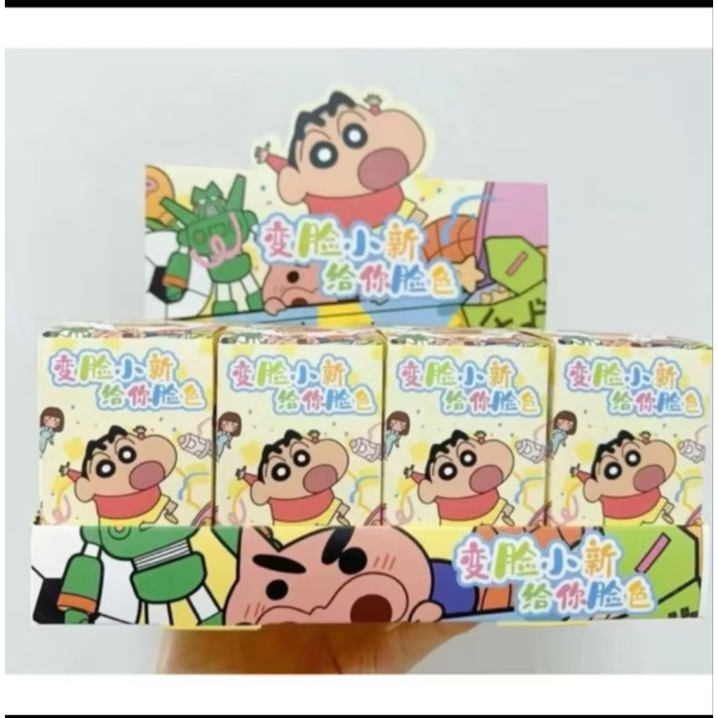 Blind box action figure crayon shinchan set choco bee unit | Shopee ...