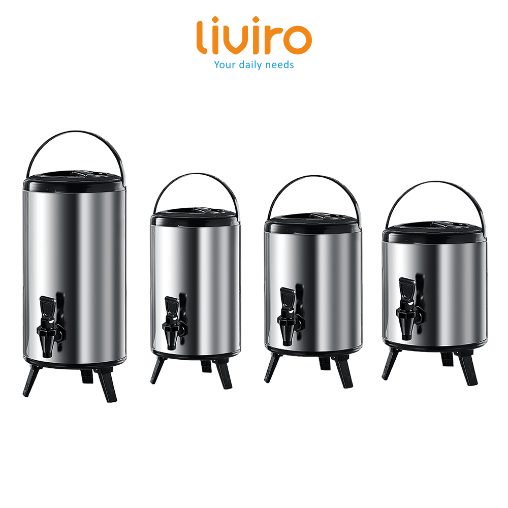 TERMOS Liviro Thermos Jumbo Milk Tea Bucket 12 Liter Multipurpose ...