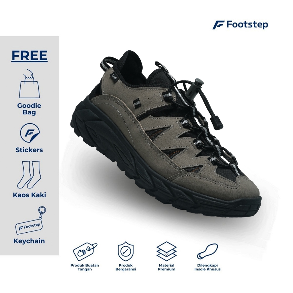 Footstep Footwear Men's Sneakers Parvat - Grey Original Shoes | Shopee ...