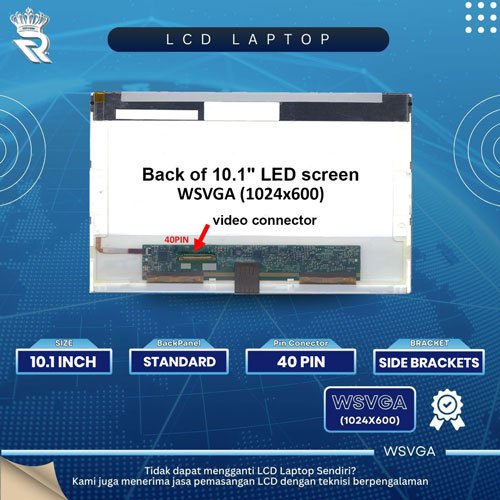 HP LED LCD For Laptop Minihp 110-4100 110-4200 10.1 40pin Standard ...