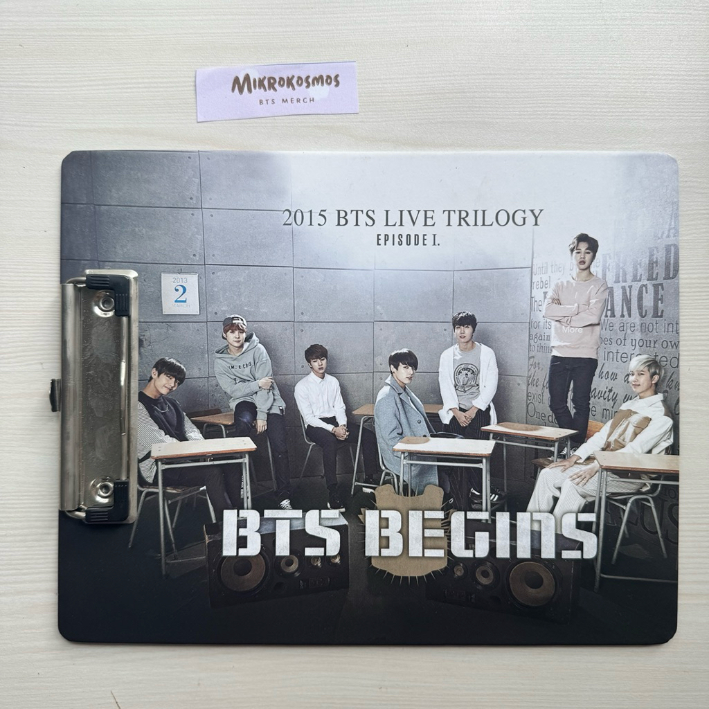 OFFICIAL CLIPBOARD BTS BEGINS - board for writing, NEW, ready to ship ...